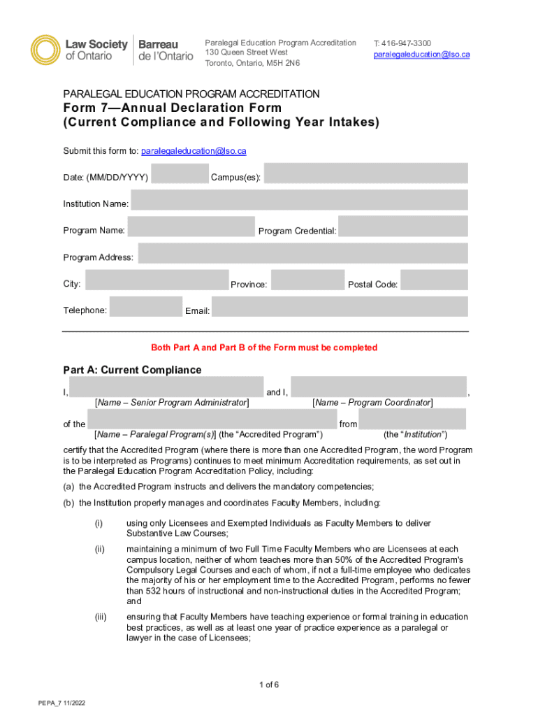Fillable Online Paralegal Education Program Accreditation Fax Email ...