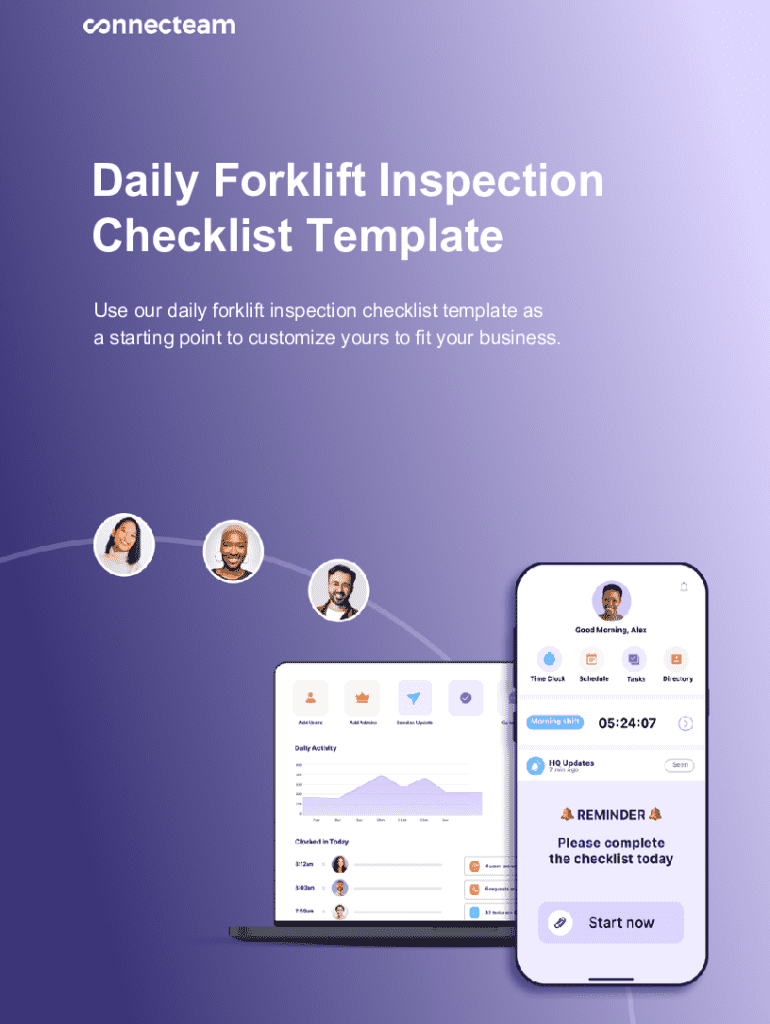 Fillable Online Daily Forklift Inspection Checklist Fax Email Print ...