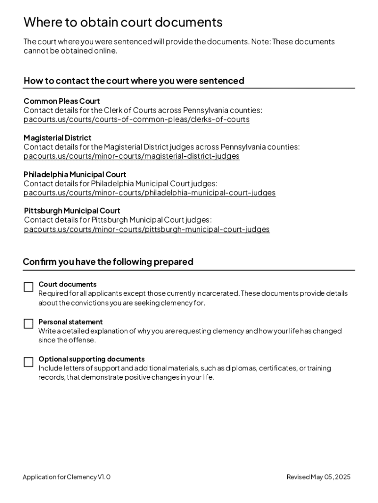 Fillable Online Application for Clemency Fax Email Print - pdfFiller