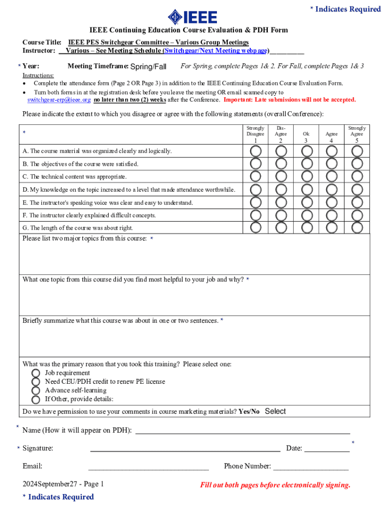Fillable Online Ieee Pes Switchgear Committee – Various Group Meetings Fax Email Print - pdfFiller