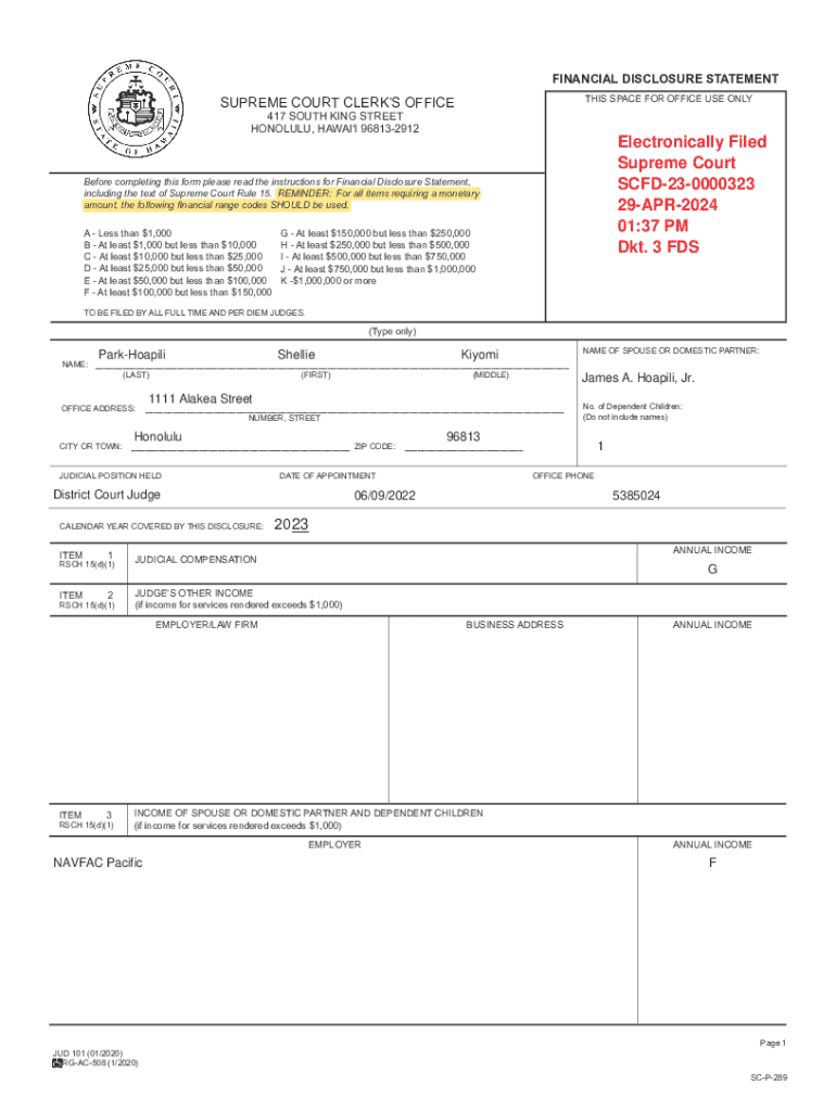 Fillable Online Financial Disclosure Statement Fax Email Print - pdfFiller
