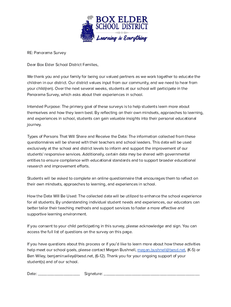 Fillable Online Panorama Survey Participation Consent Fax Email Print ...