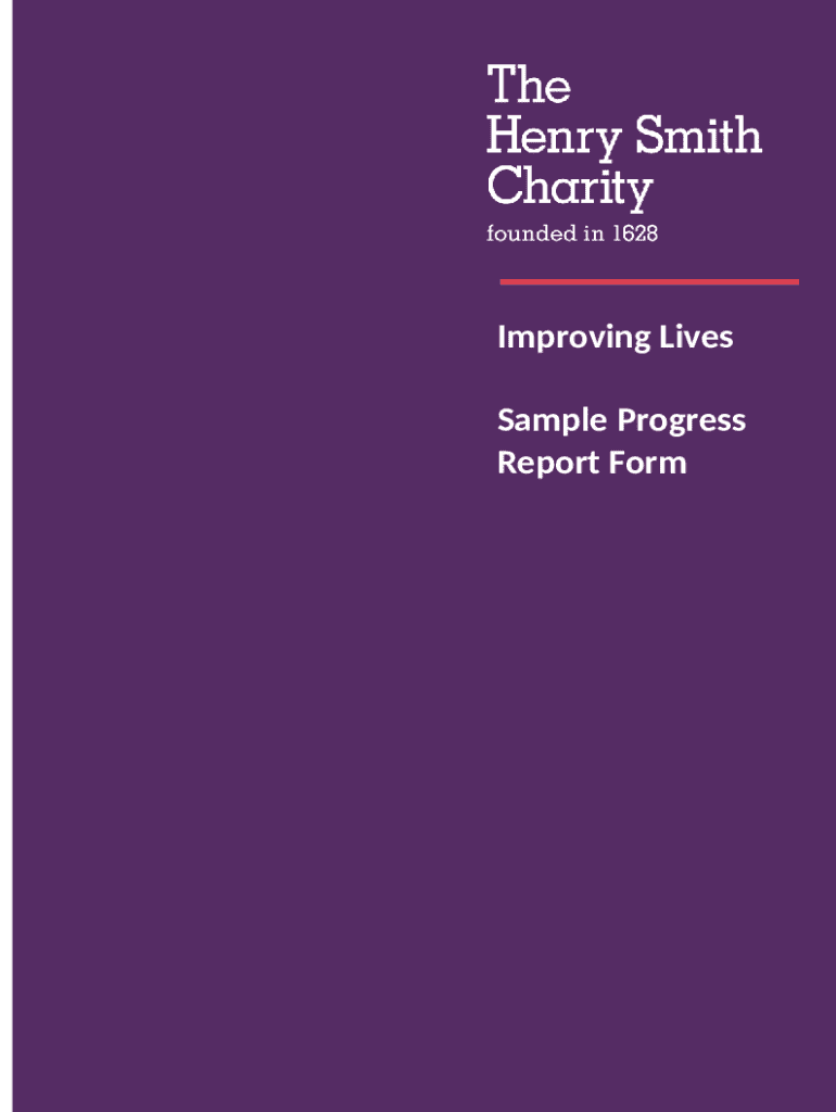 Sample Progress Report Doc Template | pdfFiller