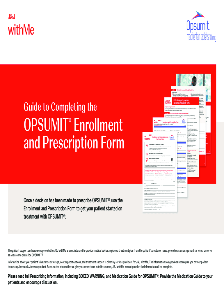 Fillable Online Opsumit Enrollment and Prescription Form Fax Email ...