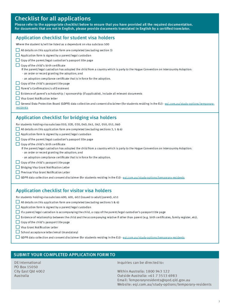 Fillable Online Application for Authority to Enrol for Temporary Residents Fax Email Print ...