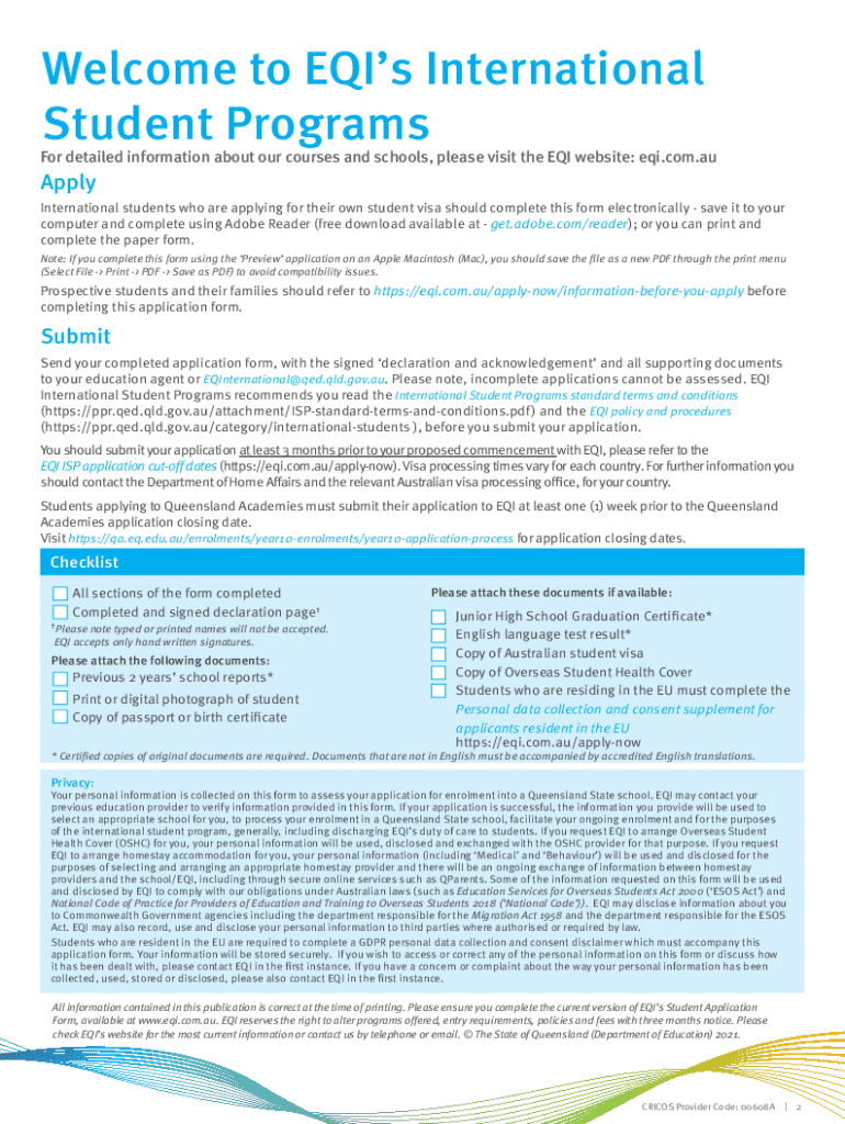 Fillable Online International Student Application Form Fax Email Print - pdfFiller