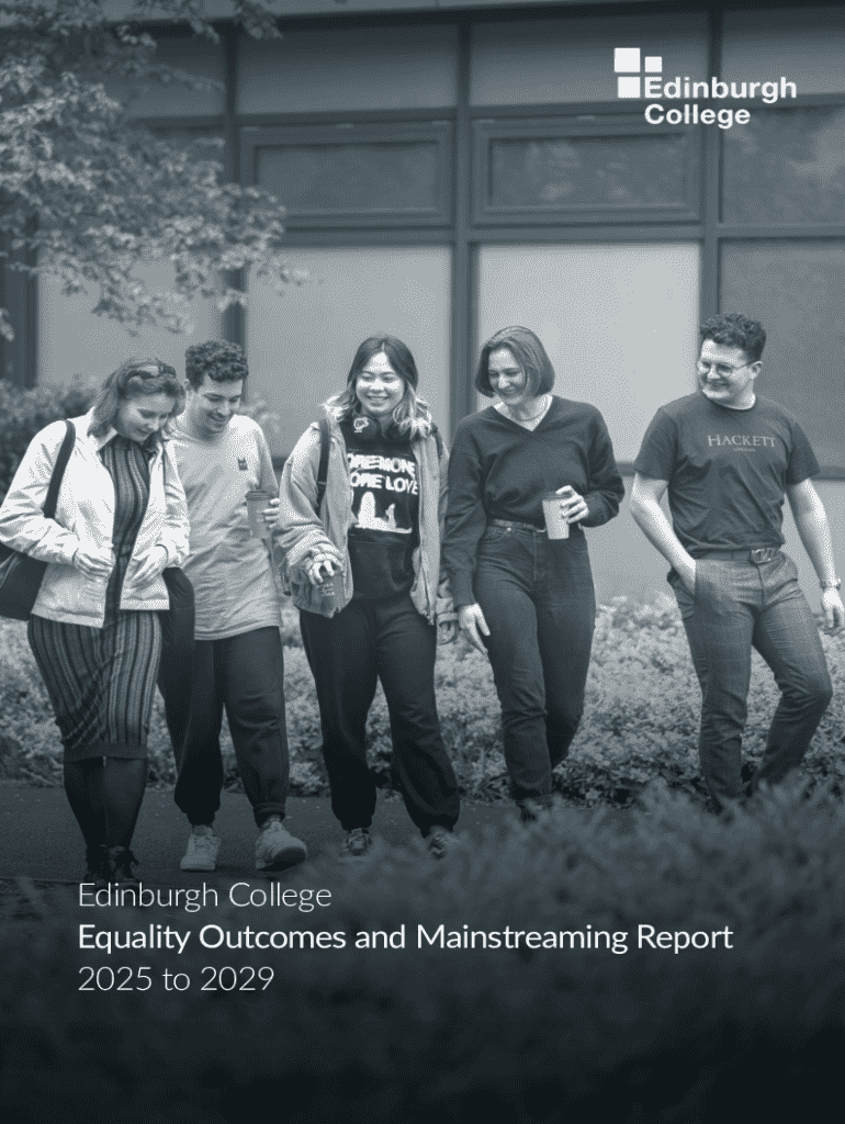 Fillable Online Edinburgh College Equality Outcomes and Mainstreaming ...