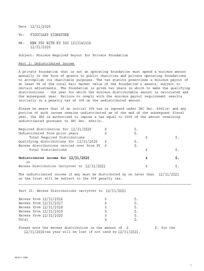 Fillable Online Return of Private Foundation and Nys Annual Filing for ...