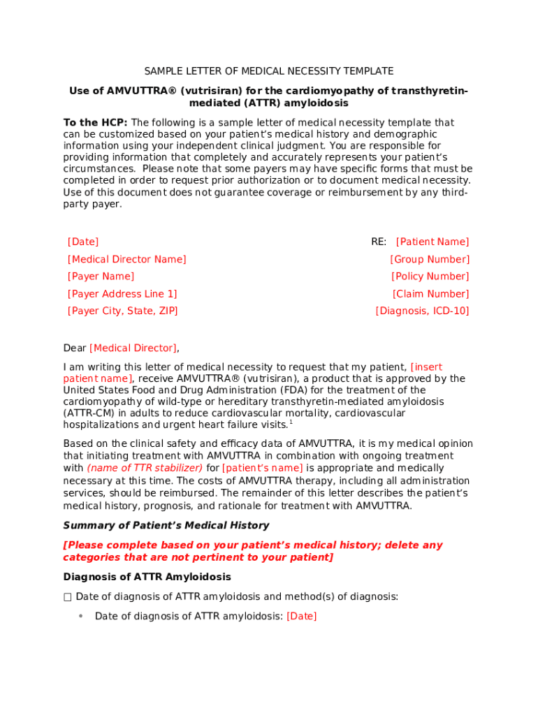 letter of medical necessity template word Doc Template | pdfFiller