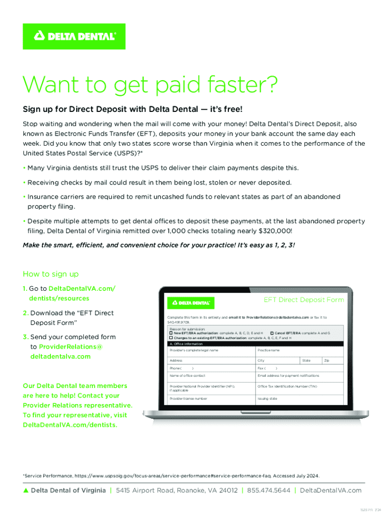 Fillable Online Eft Direct Deposit Sign-up Fax Email Print - pdfFiller