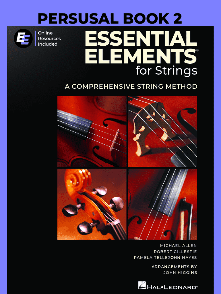 Fillable Online Ee Strings Perusal Book 2: Teacher Manual Fax Email ...