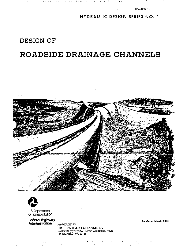 Fillable Online Design of Roadside Drainage Channels Fax Email Print ...