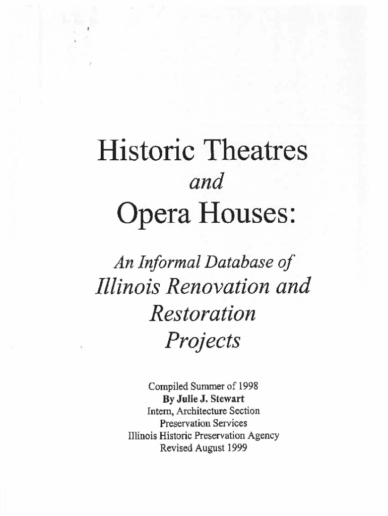 Fillable Online Historic Theatres and Opera Houses Fax Email Print ...