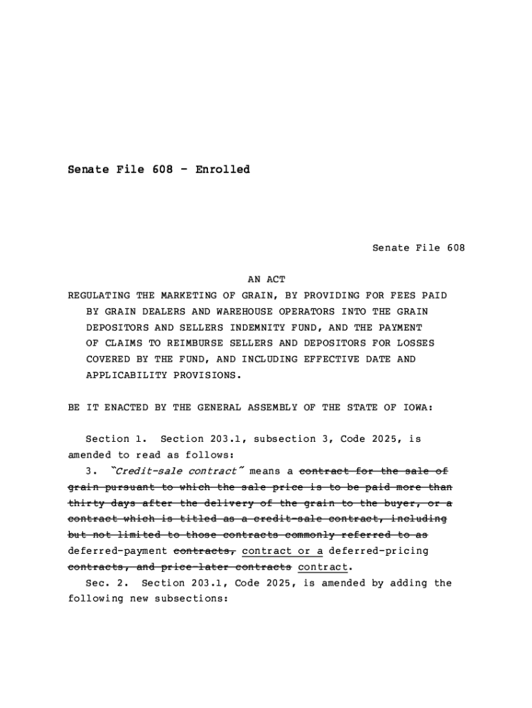 Fillable Online Senate File 608 Fax Email Print - pdfFiller