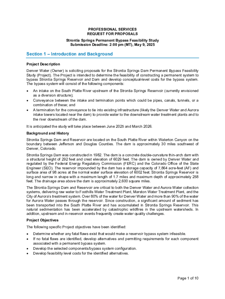 Fillable Online Request for Proposals Fax Email Print - pdfFiller