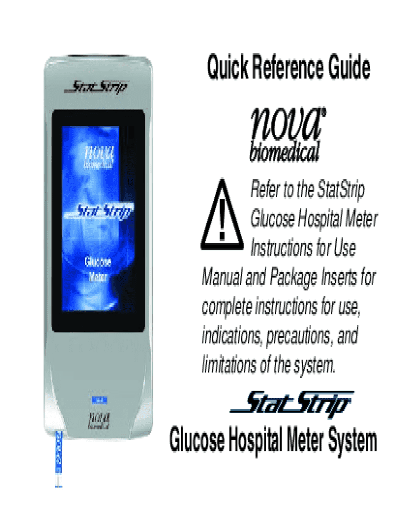 Fillable Online Statstrip Glucose Hospital Meter Fax Email Print - pdfFiller