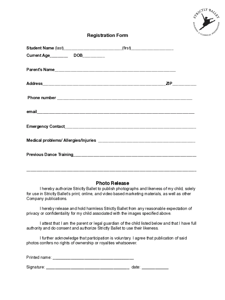 Fillable Online Registration Form Fax Email Print - pdfFiller