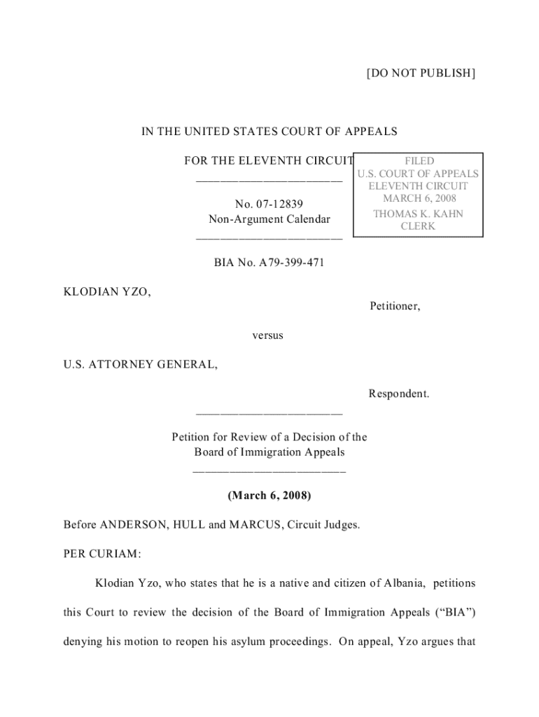 Fillable Online Petition for Review of a Decision of the Board of ...