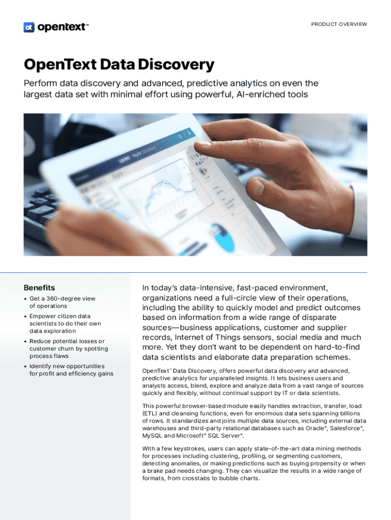 Fillable Online Opentext Magellan Data Discovery Overview Fax Email Print - pdfFiller