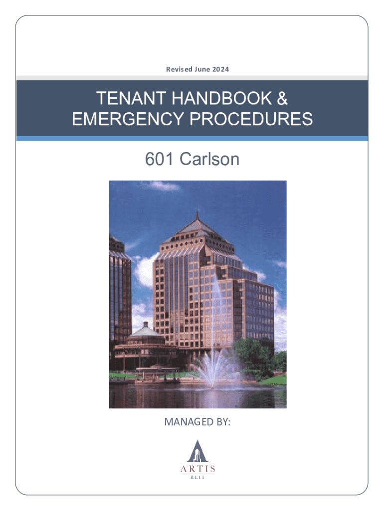 Fillable Online Tenant Handbook & Emergency Procedures Fax Email Print ...