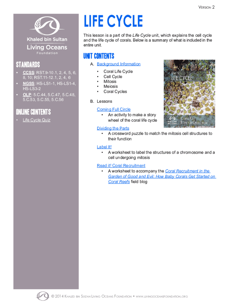Fillable Online Life Cycle - Student Worksheet Fax Email Print - pdfFiller