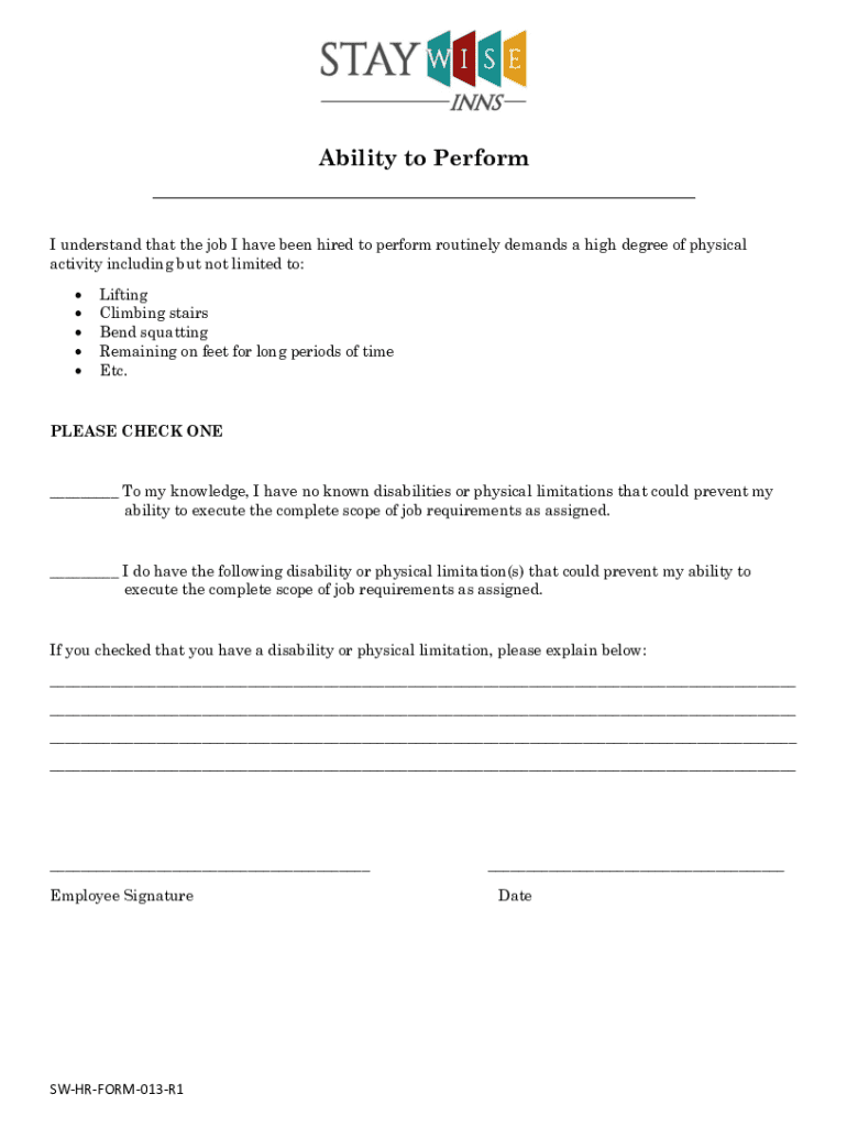 Fillable Online Ability to Perform Fax Email Print - pdfFiller