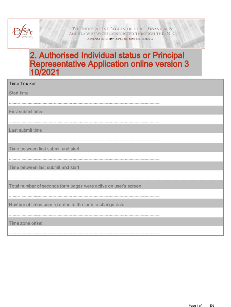 Fillable Online Authorised Individual Status or Principal ...