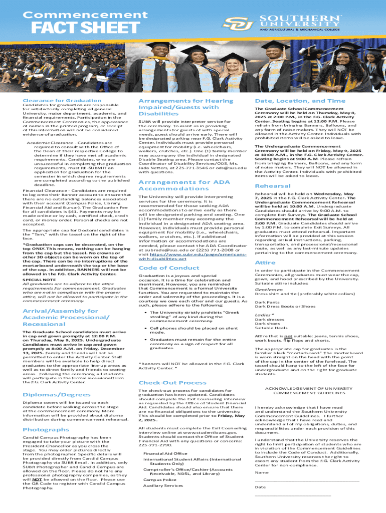 Fillable Online Clearance for Graduation Fax Email Print - pdfFiller