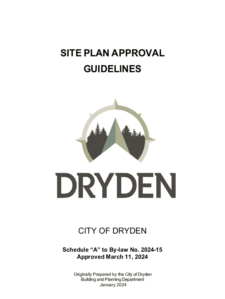 Fillable Online Site Plan Approval Guidelines Fax Email Print - pdfFiller