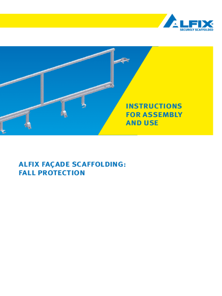 Fillable Online Alfix FaÇade Scaffolding: Fall Protection Fax Email ...