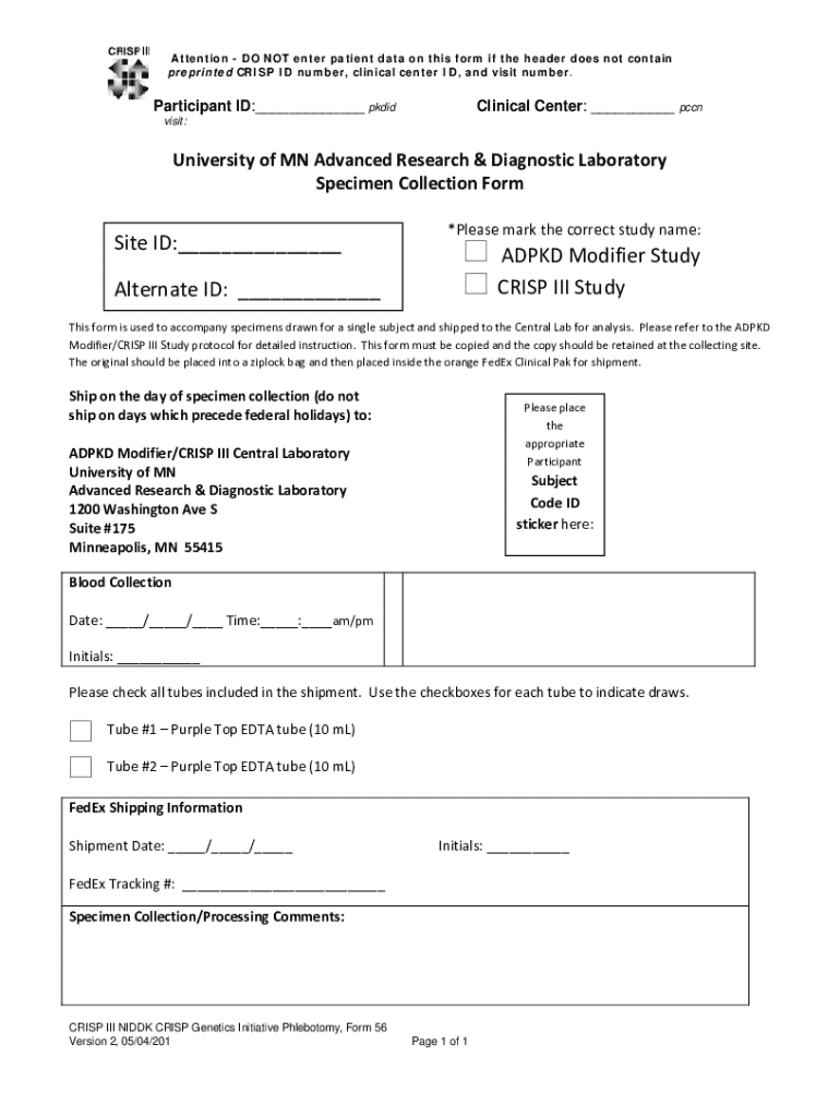 Fillable Online University of Mn Advanced Research & Diagnostic ...