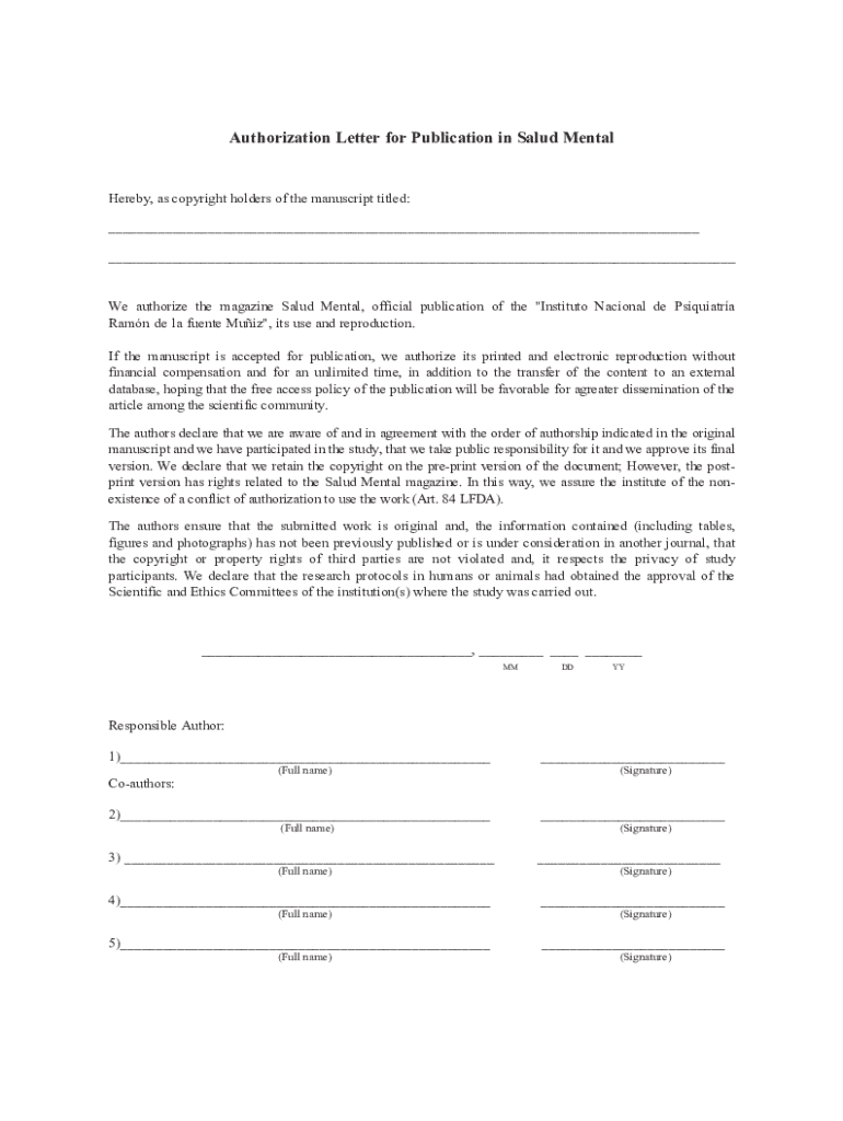 Fillable Online Authorization Letter Fax Email Print - pdfFiller