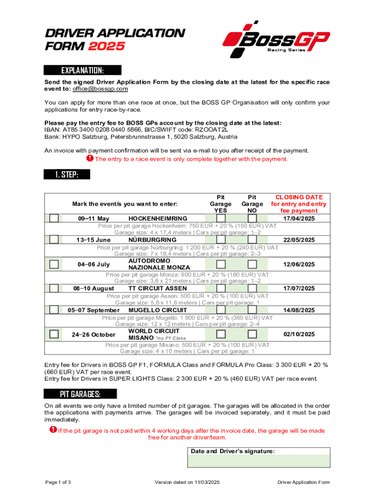 Fillable Online Driver Application Form Fax Email Print - pdfFiller