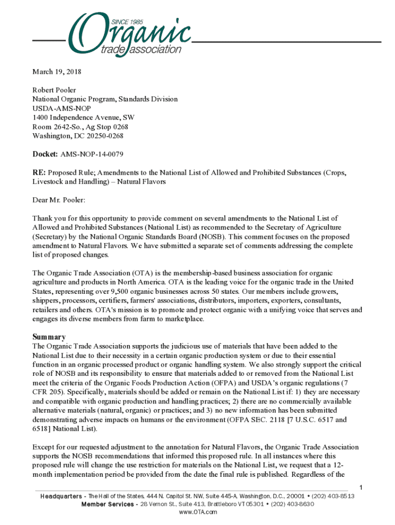 Fillable Online Comment Letter on Proposed Rule for Amendments to the ...
