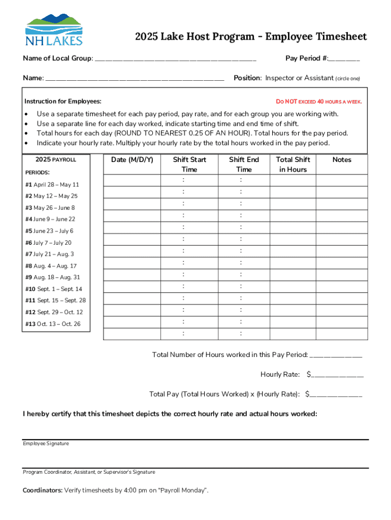 Fillable Online Employee Timesheet Fax Email Print - pdfFiller
