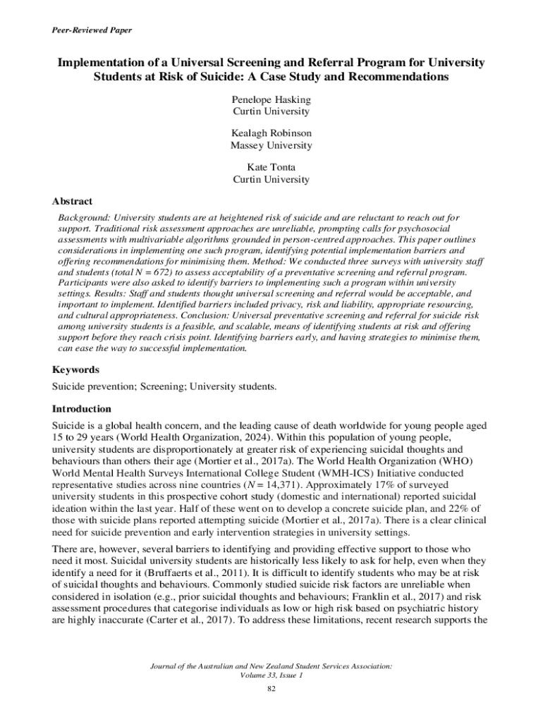 Fillable Online Peer-reviewed Paper Fax Email Print - pdfFiller
