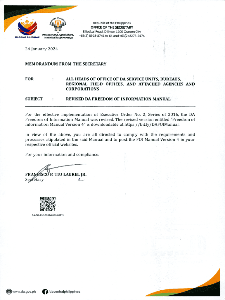 Fillable Online Freedom of Information Manual Fax Email Print - pdfFiller