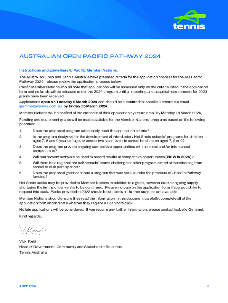 Fillable Online Ao Pacific Pathway Grant Application Fax Email Print - pdfFiller