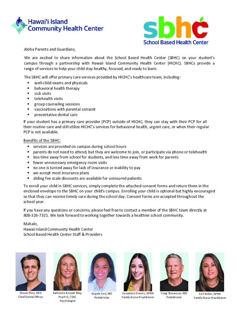 Fillable Online School Based Health Center Registration & Consent Form Fax Email Print - pdfFiller