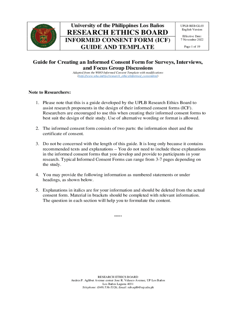 Fillable Online Informed Consent Form (icf) Fax Email Print - pdfFiller