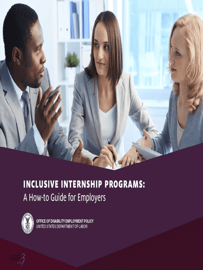 Fillable Online Inclusive Internship Programs: a How-to Guide for Employers Fax Email Print ...