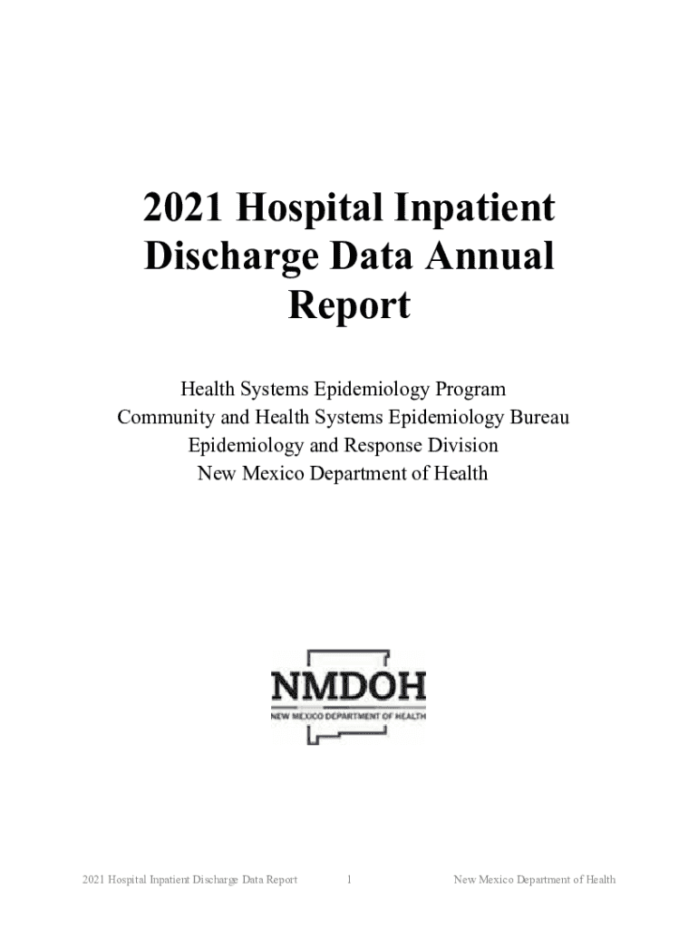 Fillable Online 2021 Hospital Inpatient Discharge Data Report Fax Email ...