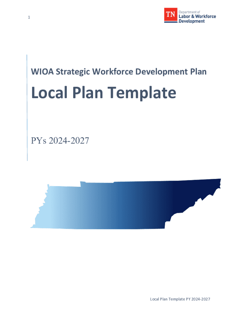 Fillable Online Local Plan Template Pys 2024-2027 Fax Email Print ...