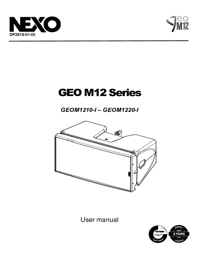 Fillable Online User Manual for Geo M12 Series Fax Email Print - pdfFiller
