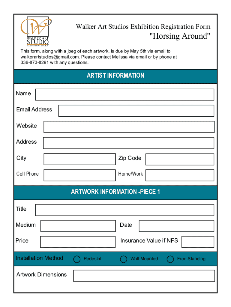 Fillable Online Horsing Around Fax Email Print - pdfFiller