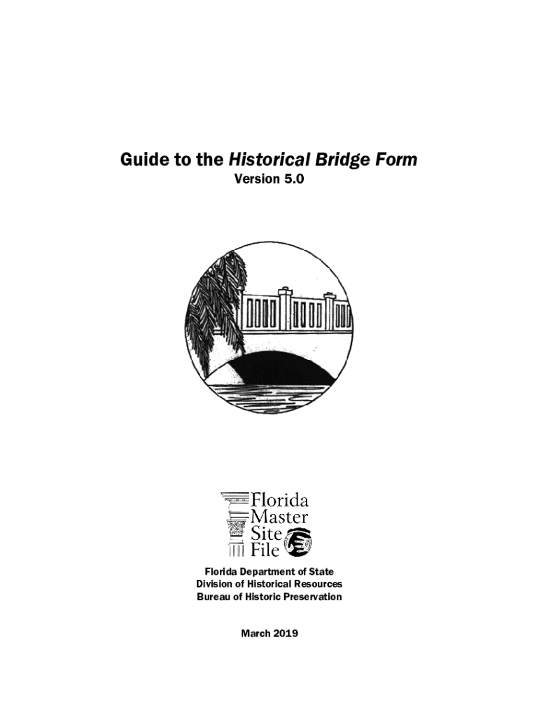 Fillable Online Guide to the Historical Bridge Form, Version 5.0 Fax Email Print - pdfFiller