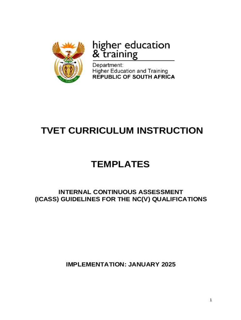 Tvet Curriculum Instruction Templates Doc Template | pdfFiller