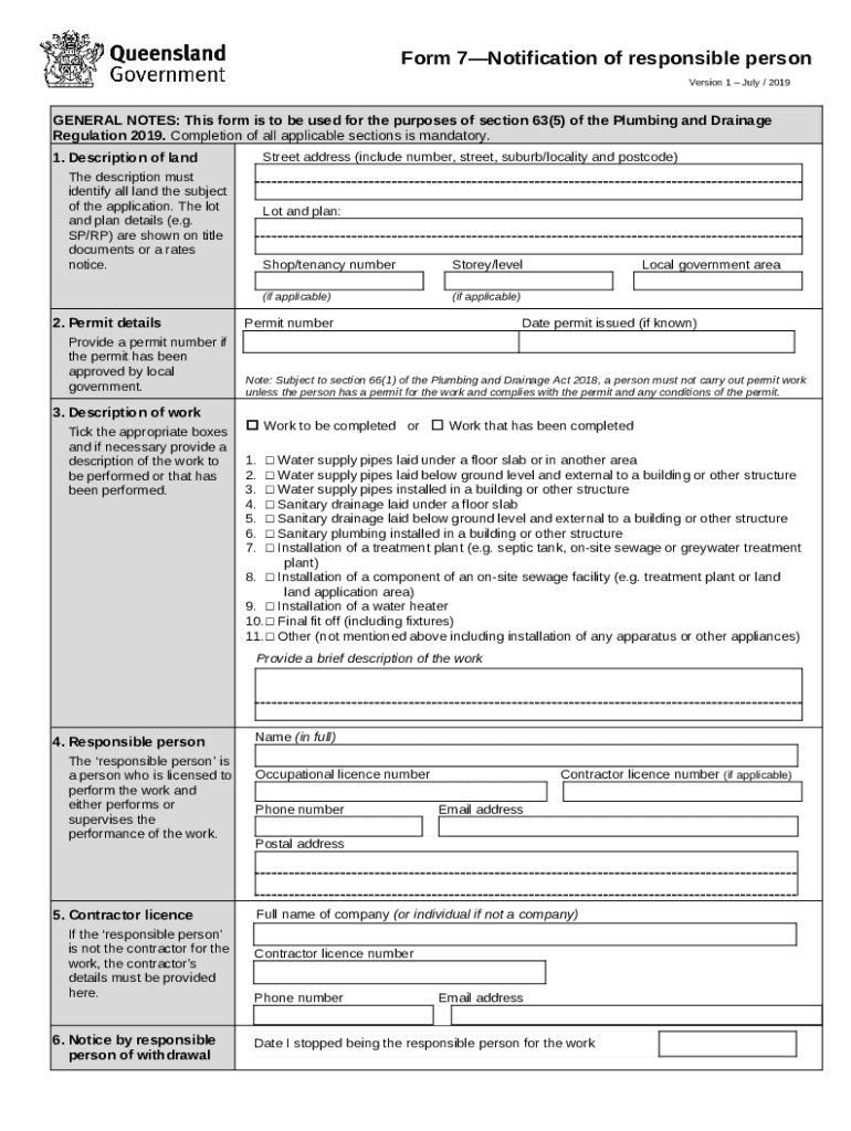 1 Permit work application for plumbing, drainage and ... Doc Template ...