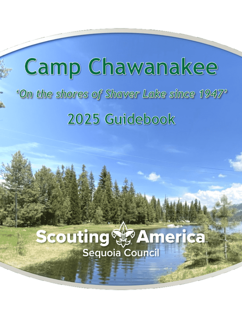 Fillable Online Camp Chawanakee 2025 Guidebook Fax Email Print - pdfFiller
