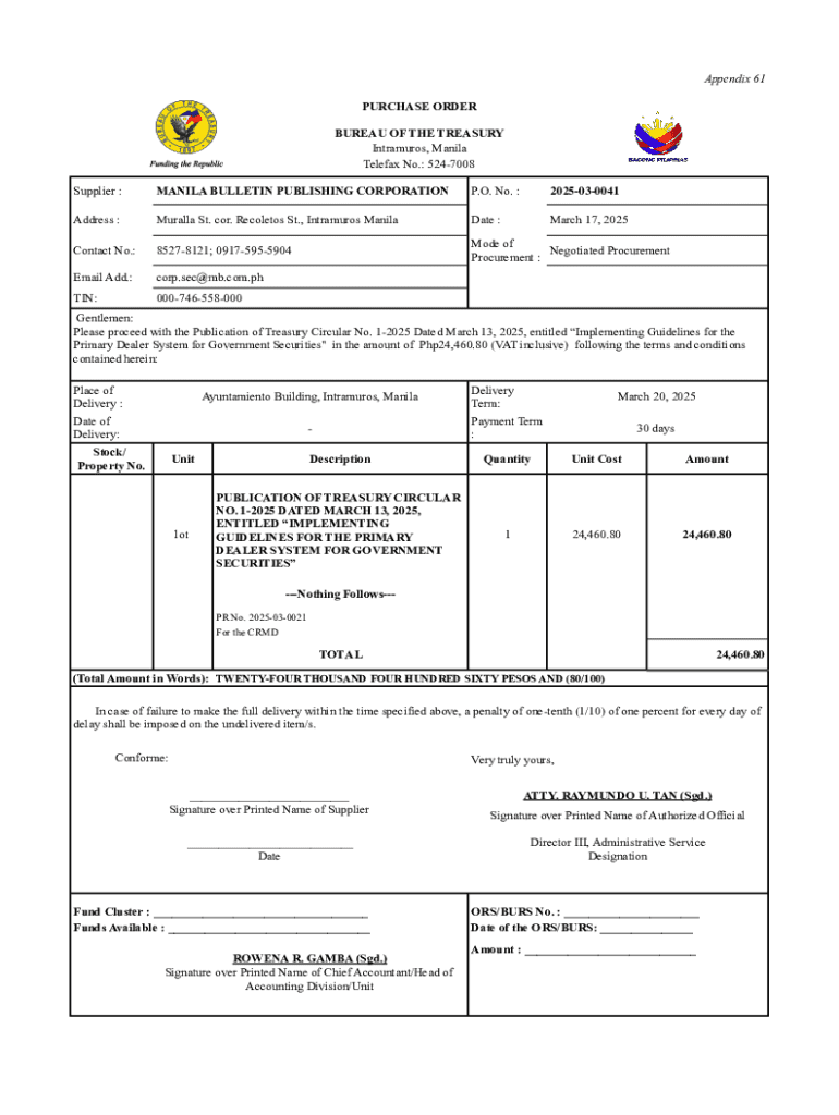 Fillable Online Purchase Order Fax Email Print - pdfFiller